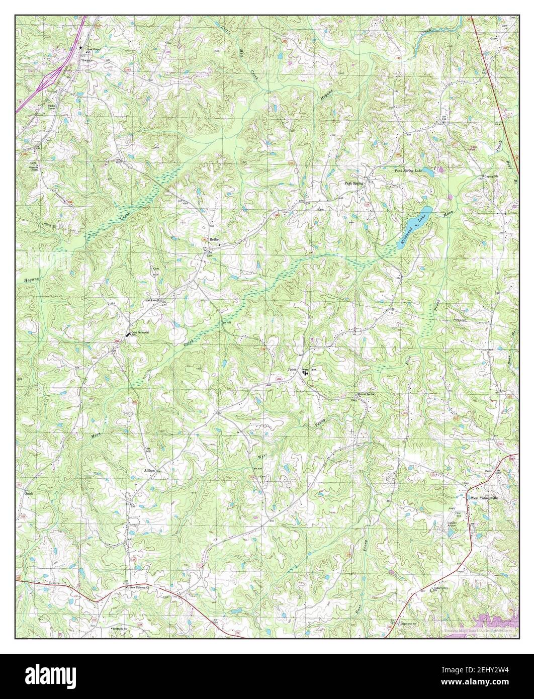 Park Spring, North Carolina, map 2002, 1:24000, United States of ...