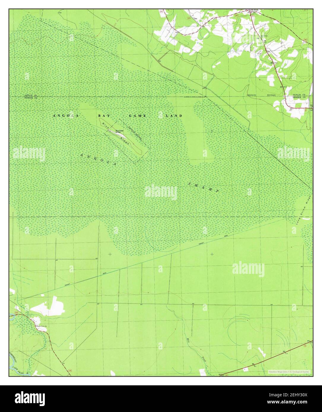 Pin Hook, North Carolina, map 1981, 1:24000, United States of America ...