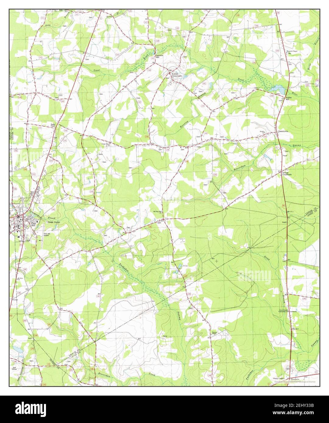 Pink Hill, North Carolina, map 1980, 1:24000, United States of America ...