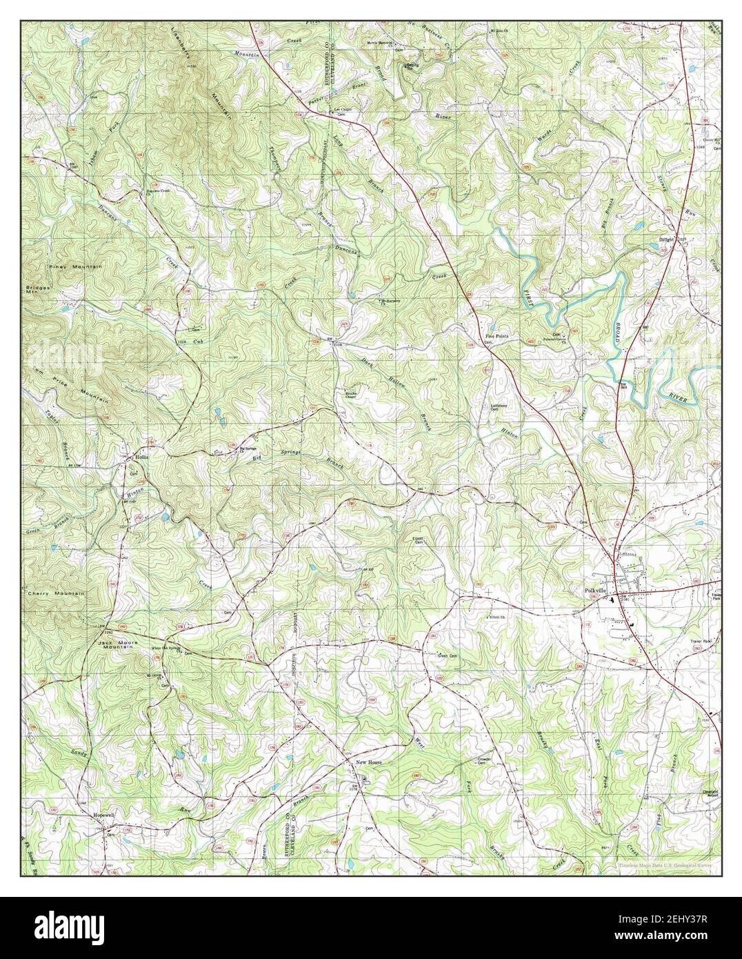 Polkville, North Carolina, map 2002, 1:24000, United States of America ...