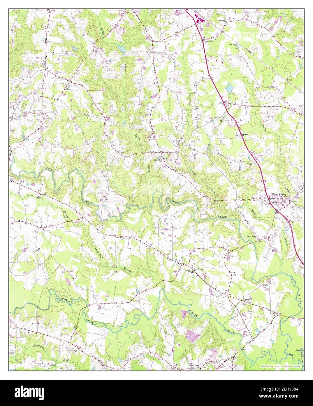 Map of powhatan hi-res stock photography and images - Alamy