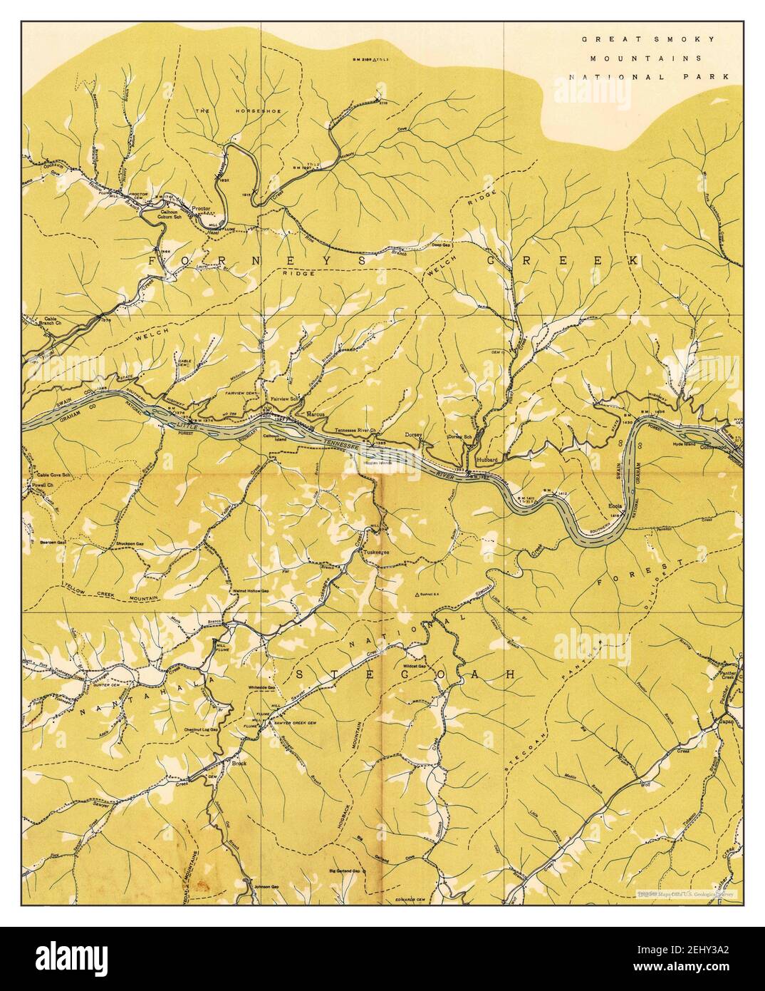 Proctor, North Carolina, map 1936, 1:24000, United States of America by ...
