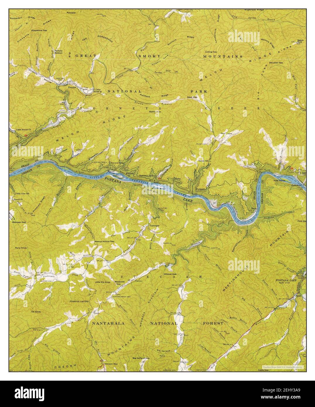 Proctor, North Carolina, map 1940, 1:24000, United States of America by ...