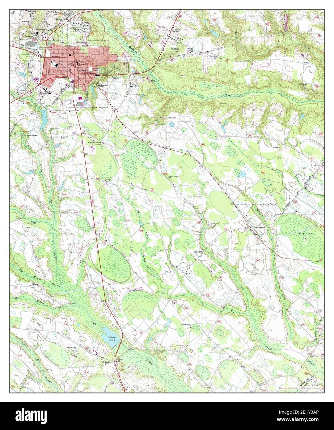 Raeford, North Carolina, map 1972, 1:24000, United States of America by ...