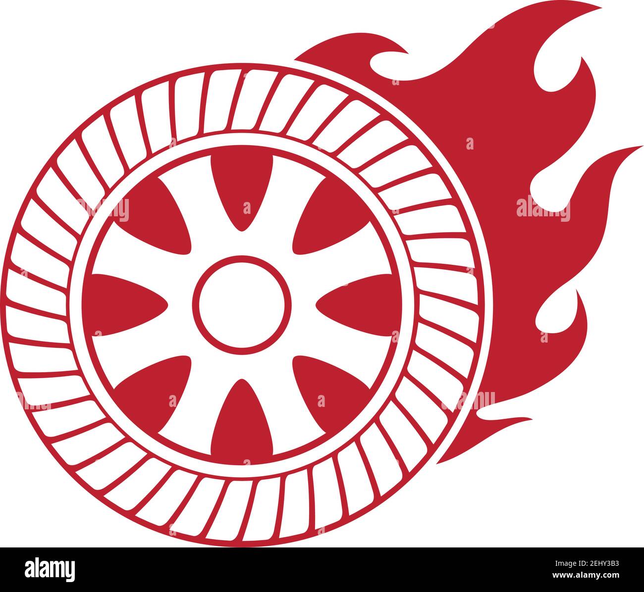 Fire tyre Stock Vector Images - Alamy