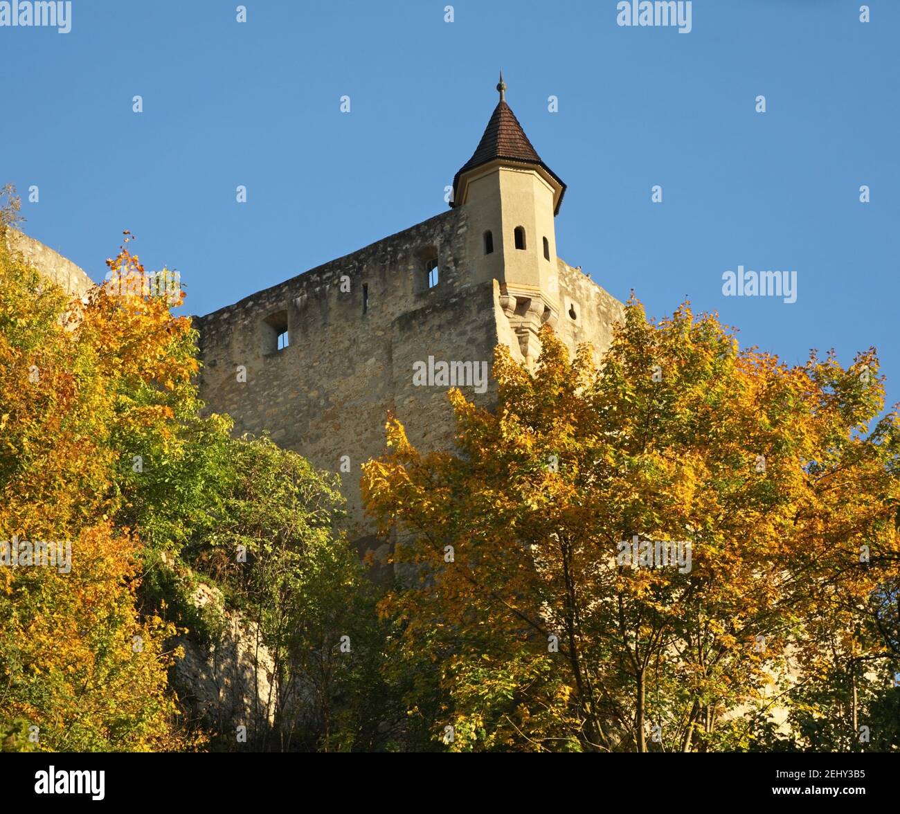 Castle in Trencin. Slovakia Stock Photo - Alamy