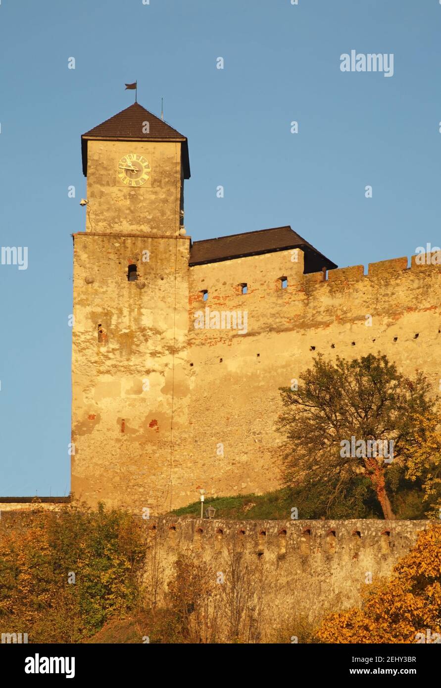Castle in Trencin. Slovakia Stock Photo - Alamy