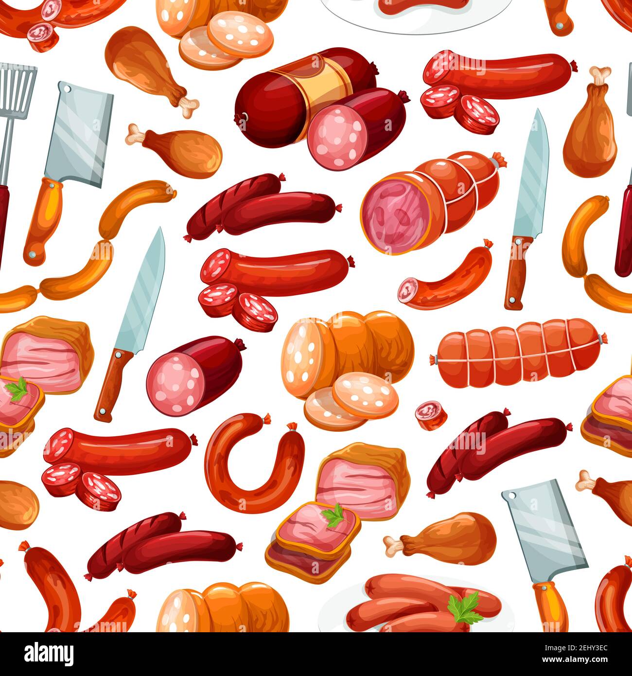 Pepperoni and ground beef Stock Vector Images - Alamy