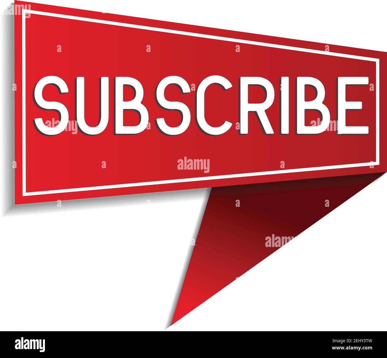 subscribe button label on white background. vector illustration Stock ...