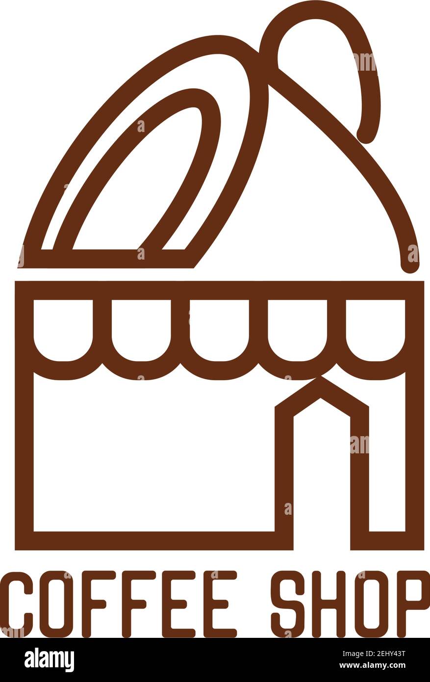 coffee shop logos badge with text space for your slogan tagline, vector ...