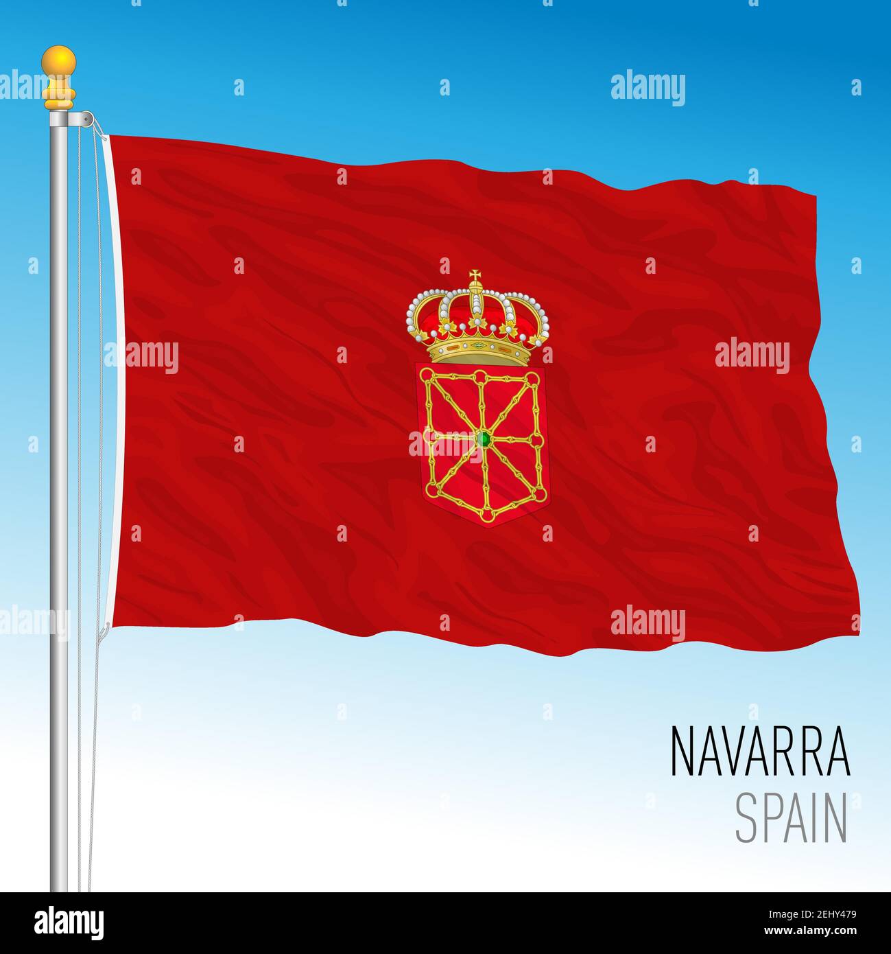Pamplona flag Stock Vector Images - Alamy