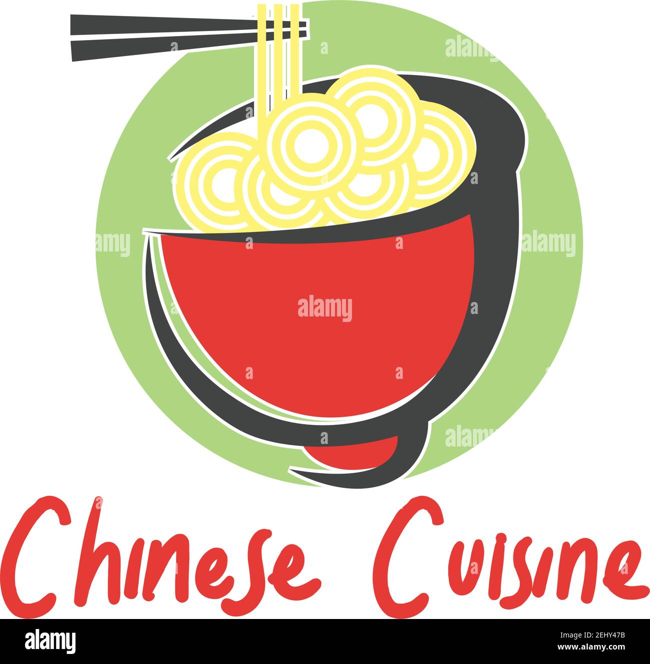 Chinese cuisine logo for Chinese restaurant. vector illustration Stock ...