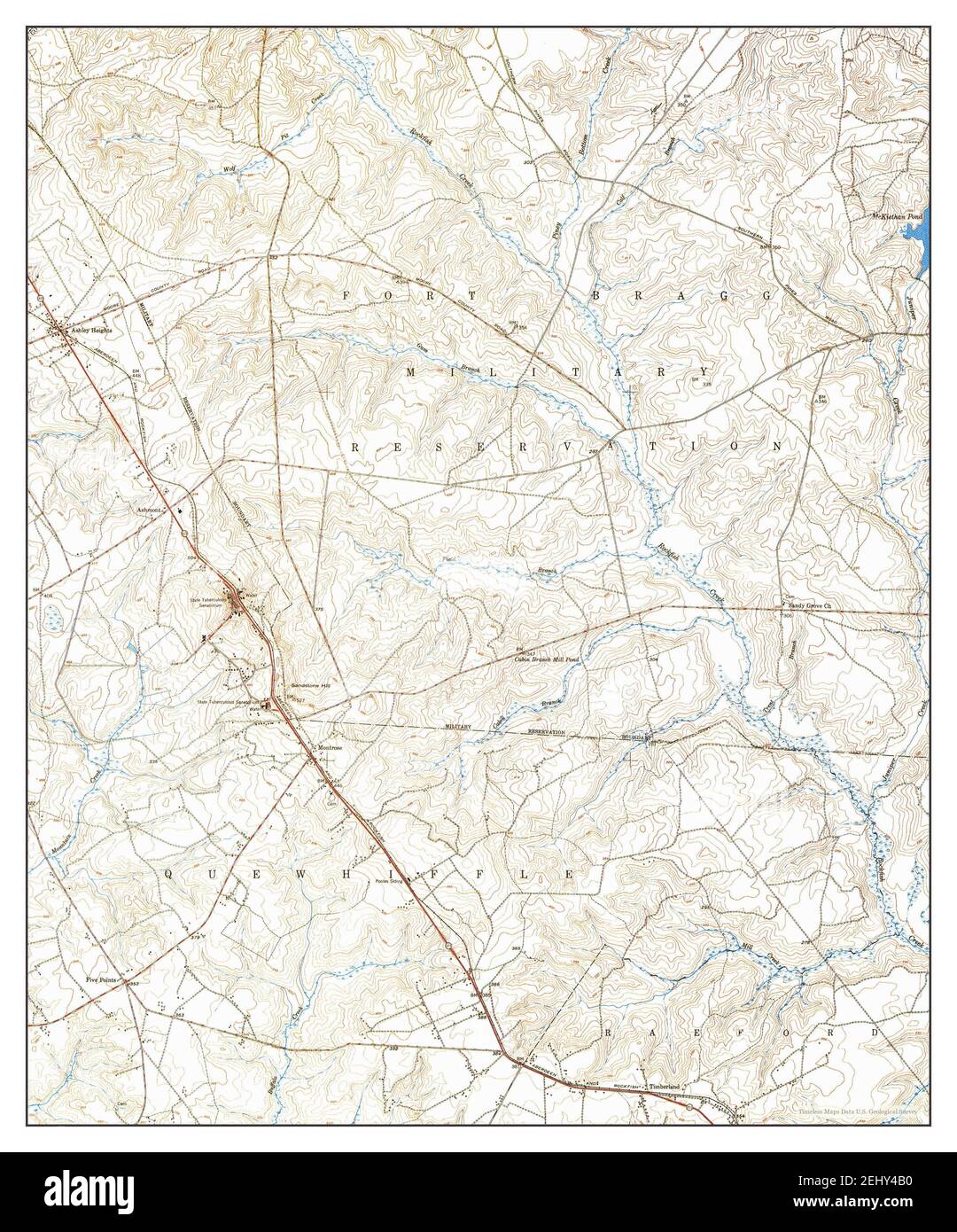 Sanatorium, North Carolina, map 1950, 1:24000, United States of America ...