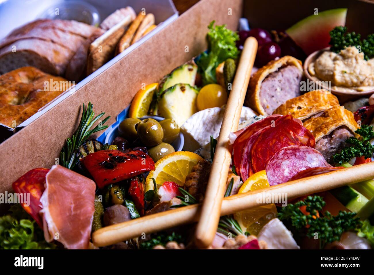A tasty graze box Stock Photo - Alamy
