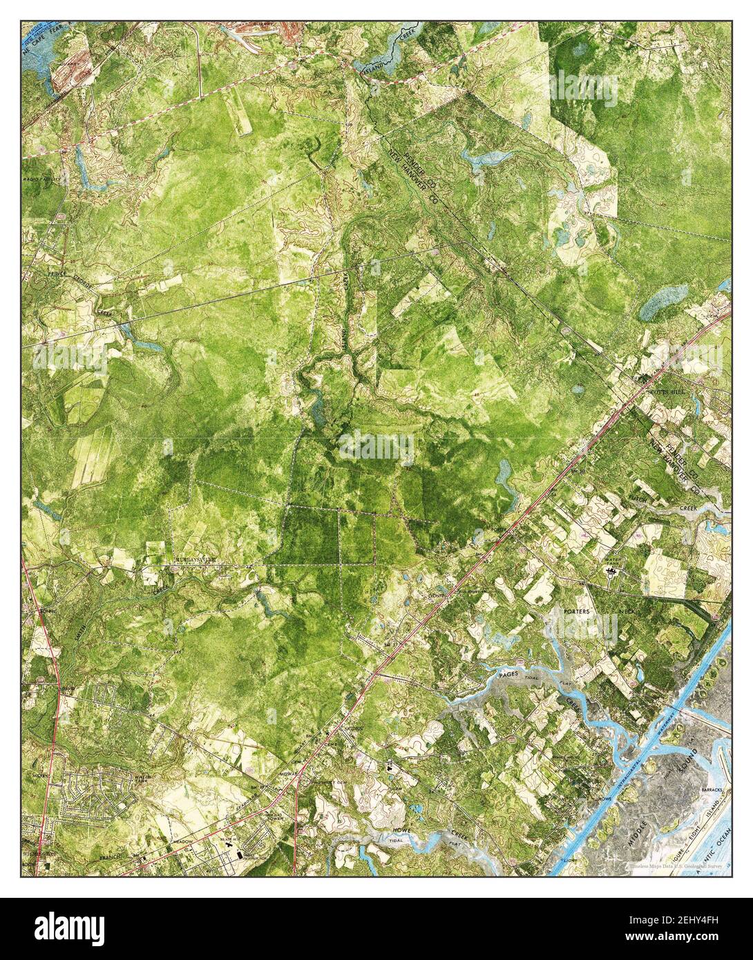 Scotts Hill, North Carolina, map 1970, 1:24000, United States of ...