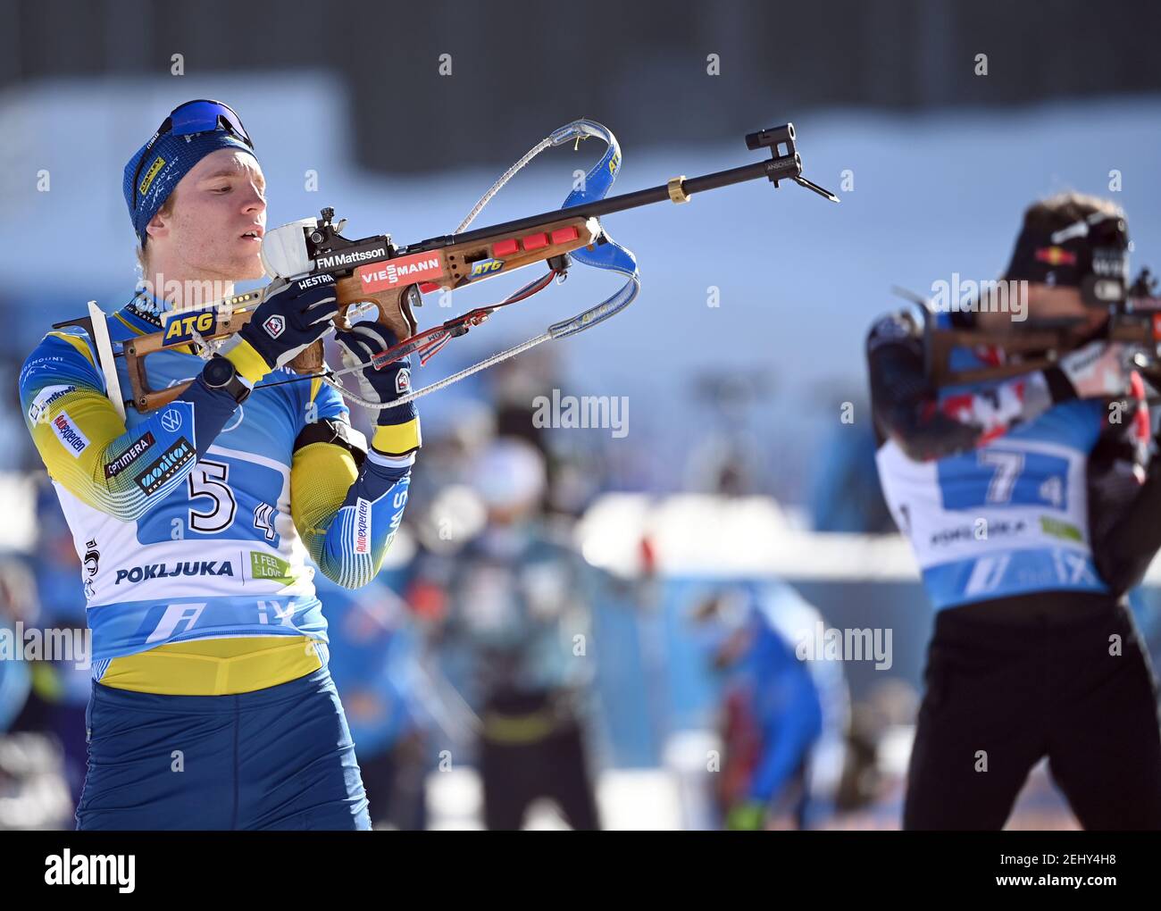 Pokljuka, Slovenia. 20th Feb, 2021. Biathlon: World Championship, relay ...