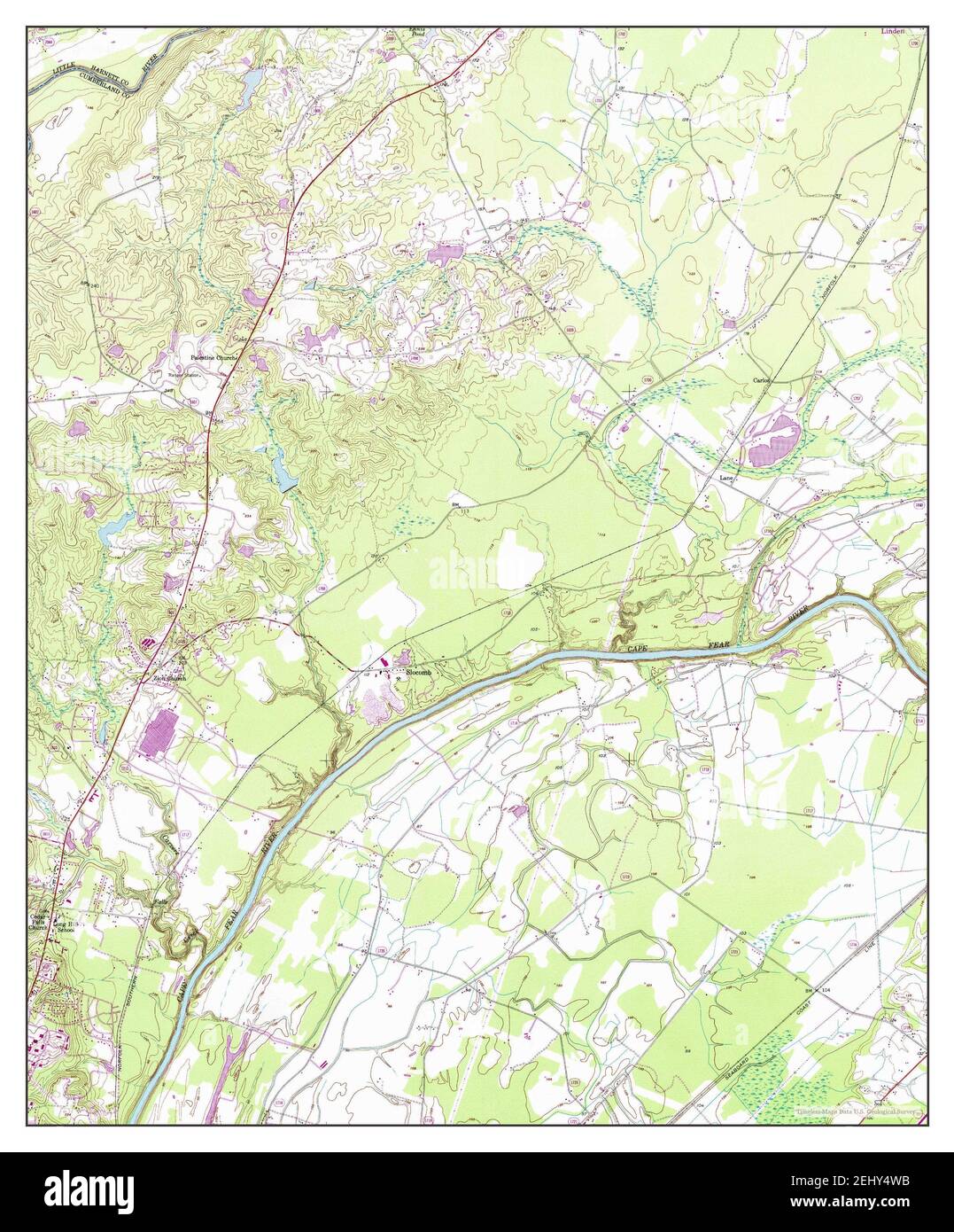 Slocomb, North Carolina, map 1948, 1:24000, United States of America by ...