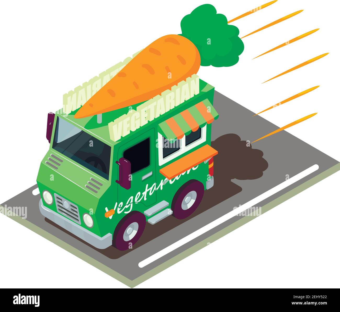 Vegetable delivery icon. Isometric illustration of vegetable delivery ...