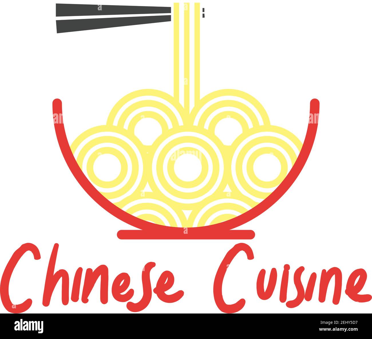 Chinese cuisine logo for Chinese restaurant. vector illustration Stock ...