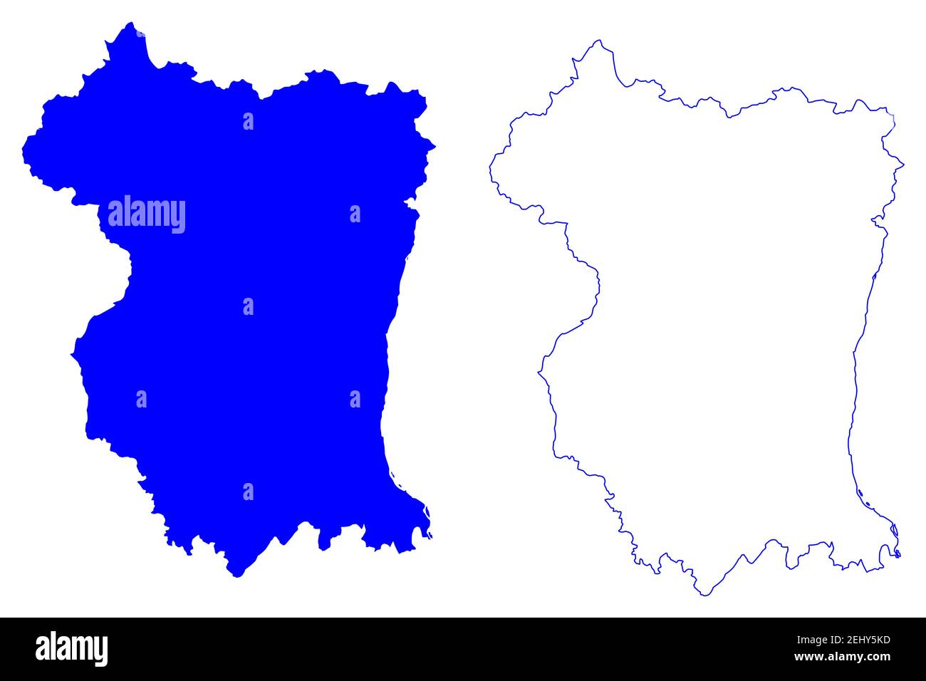 Pordenone province map Stock Vector Images - Alamy