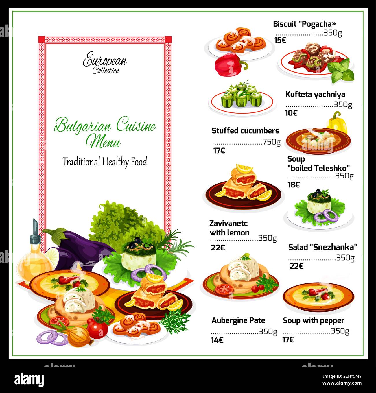 Meatballs salad Stock Vector Images - Alamy