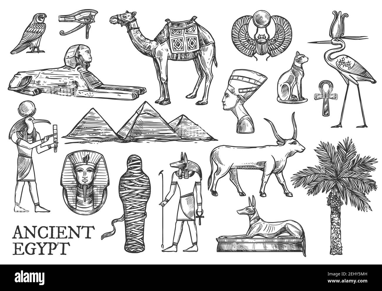 Egyptian Symbol Drawing
