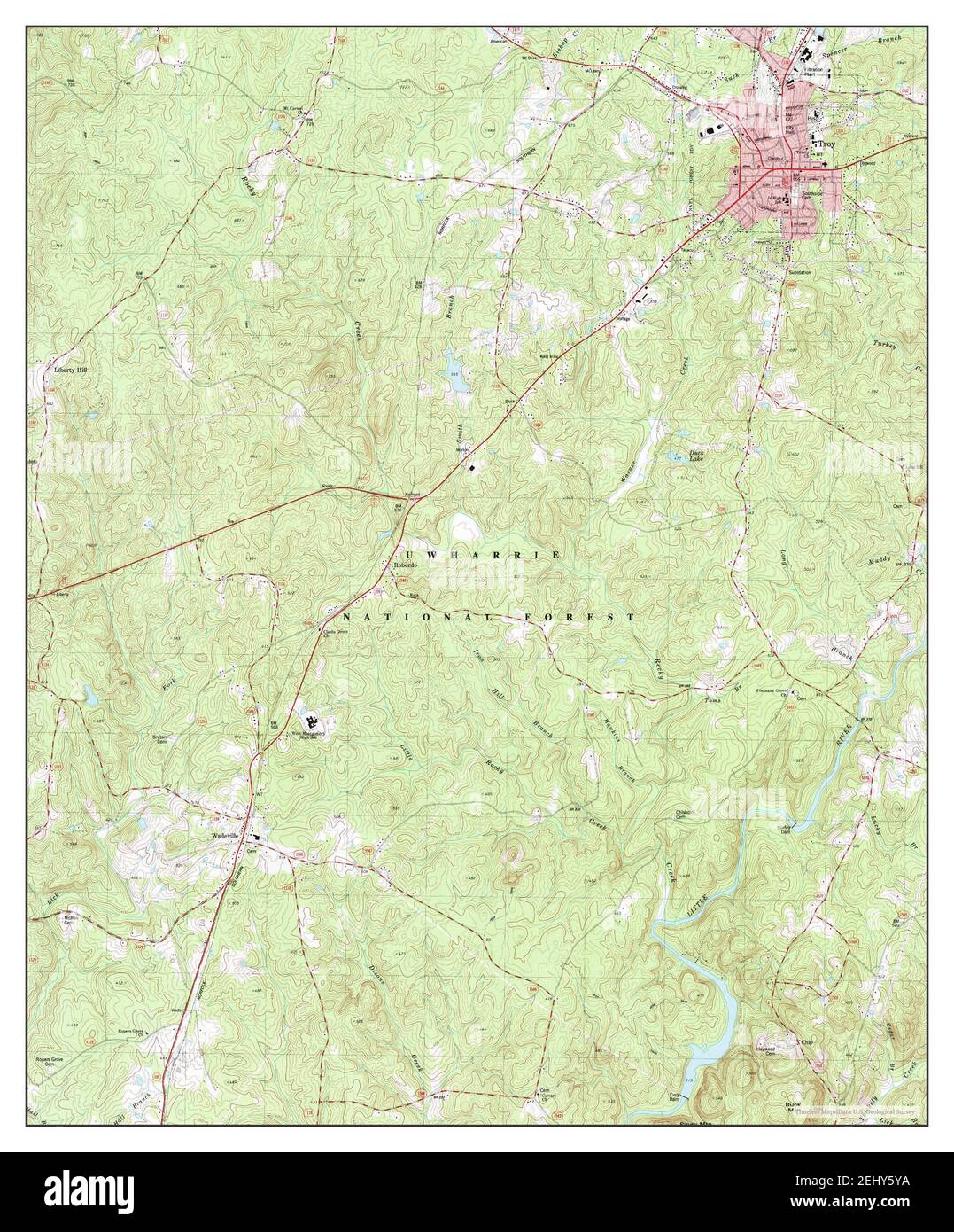 Troy, North Carolina, map 1982, 1:24000, United States of America by ...
