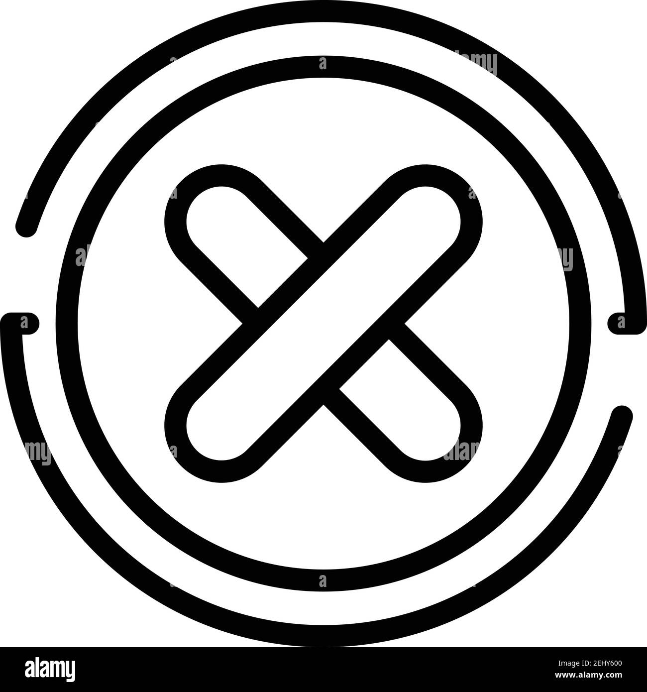 Reject dislike icon. Outline reject dislike vector icon for web design ...