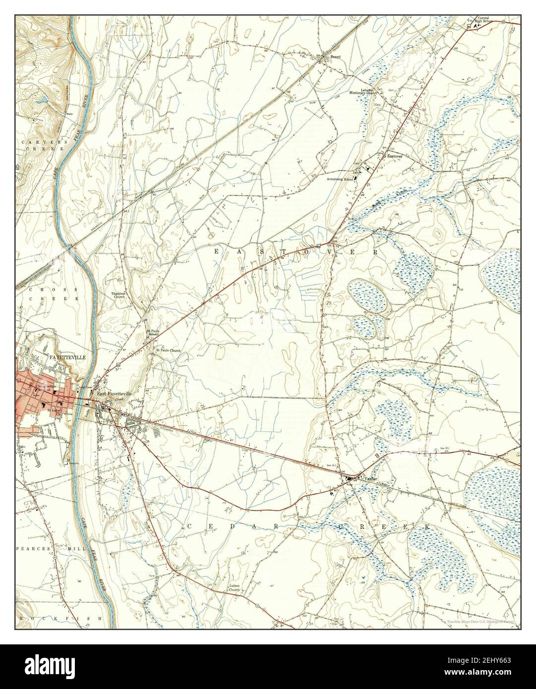 Vander, North Carolina, map 1949, 1:24000, United States of America by ...