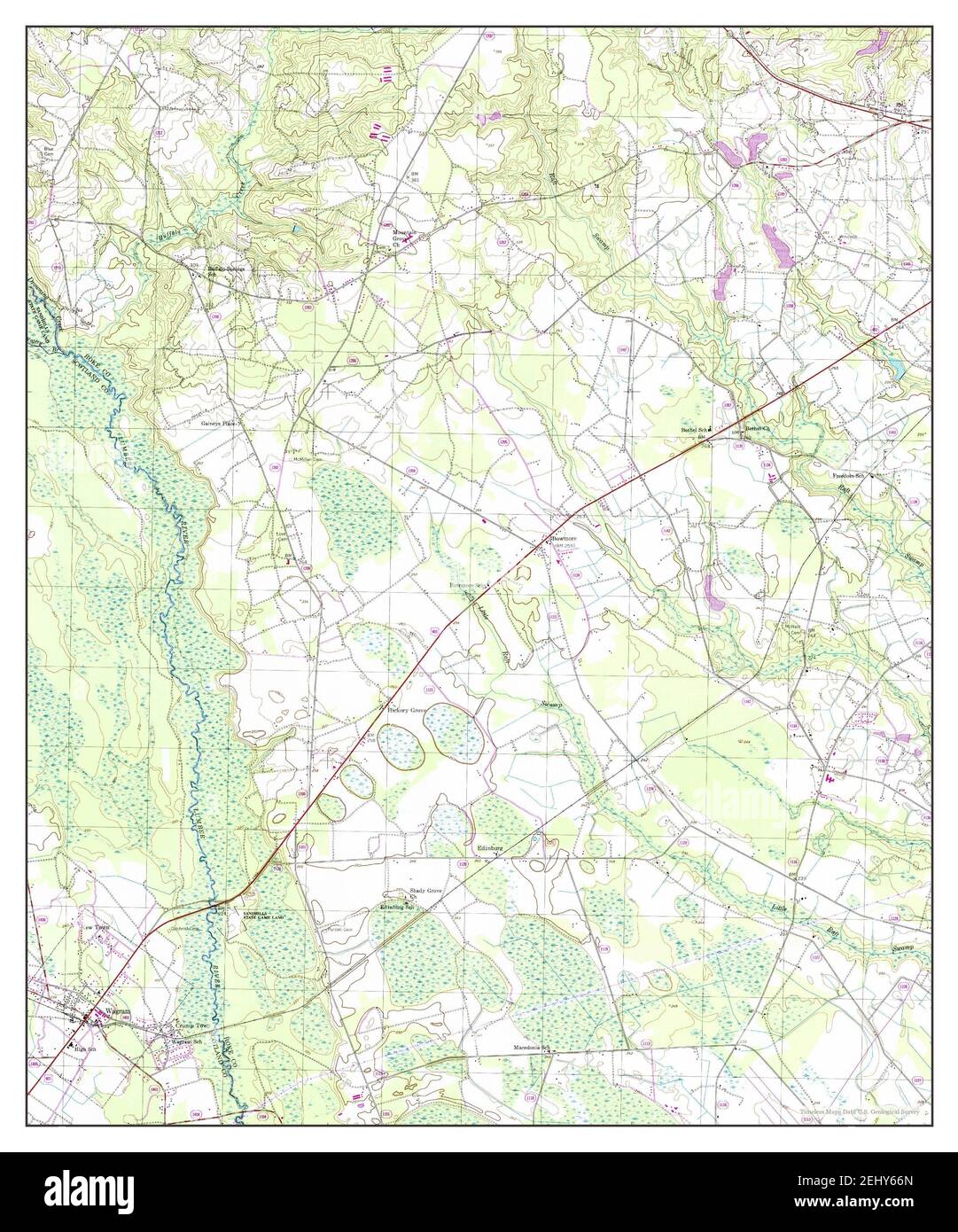 Wagram, North Carolina, map 2002, 1:24000, United States of America by ...