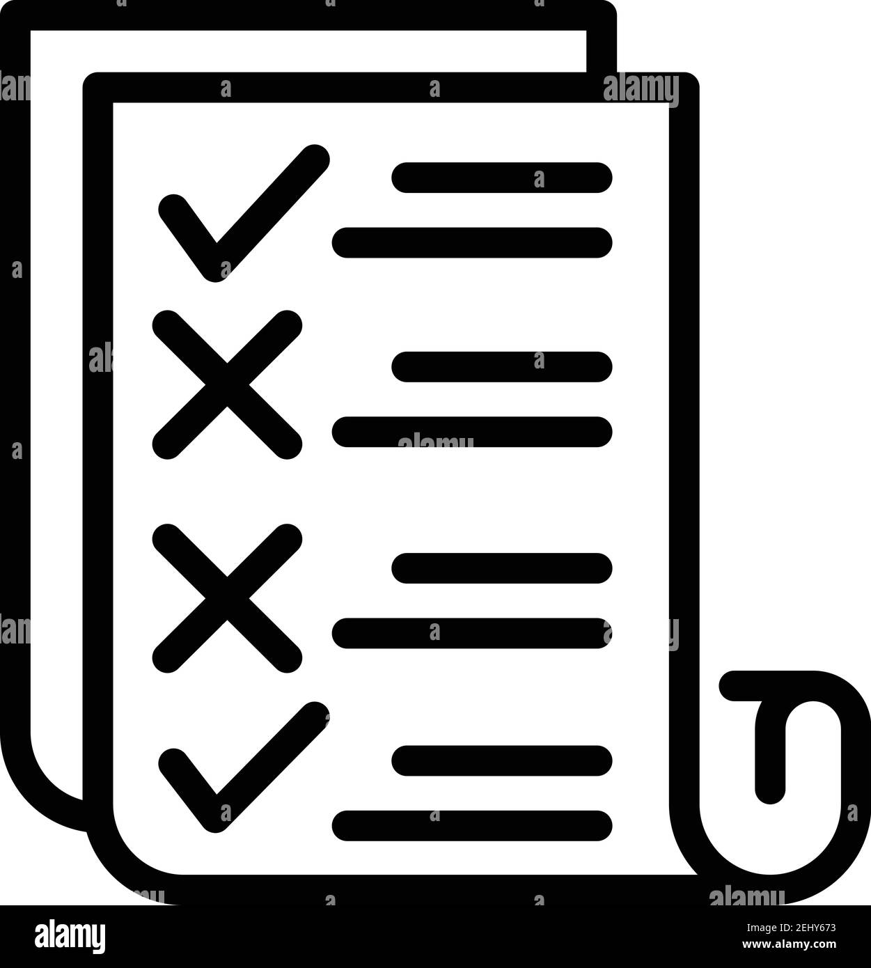 To do list icon. Outline to do list vector icon for web design isolated ...