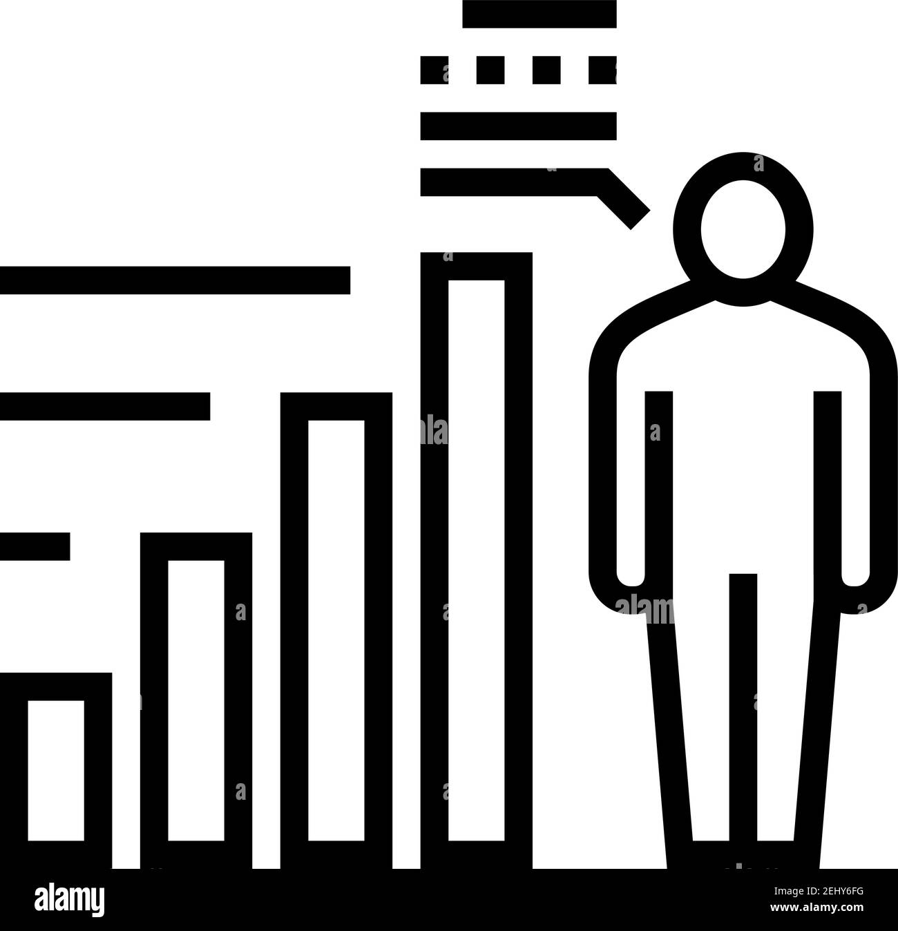 competence expert line icon vector illustration Stock Vector Image ...