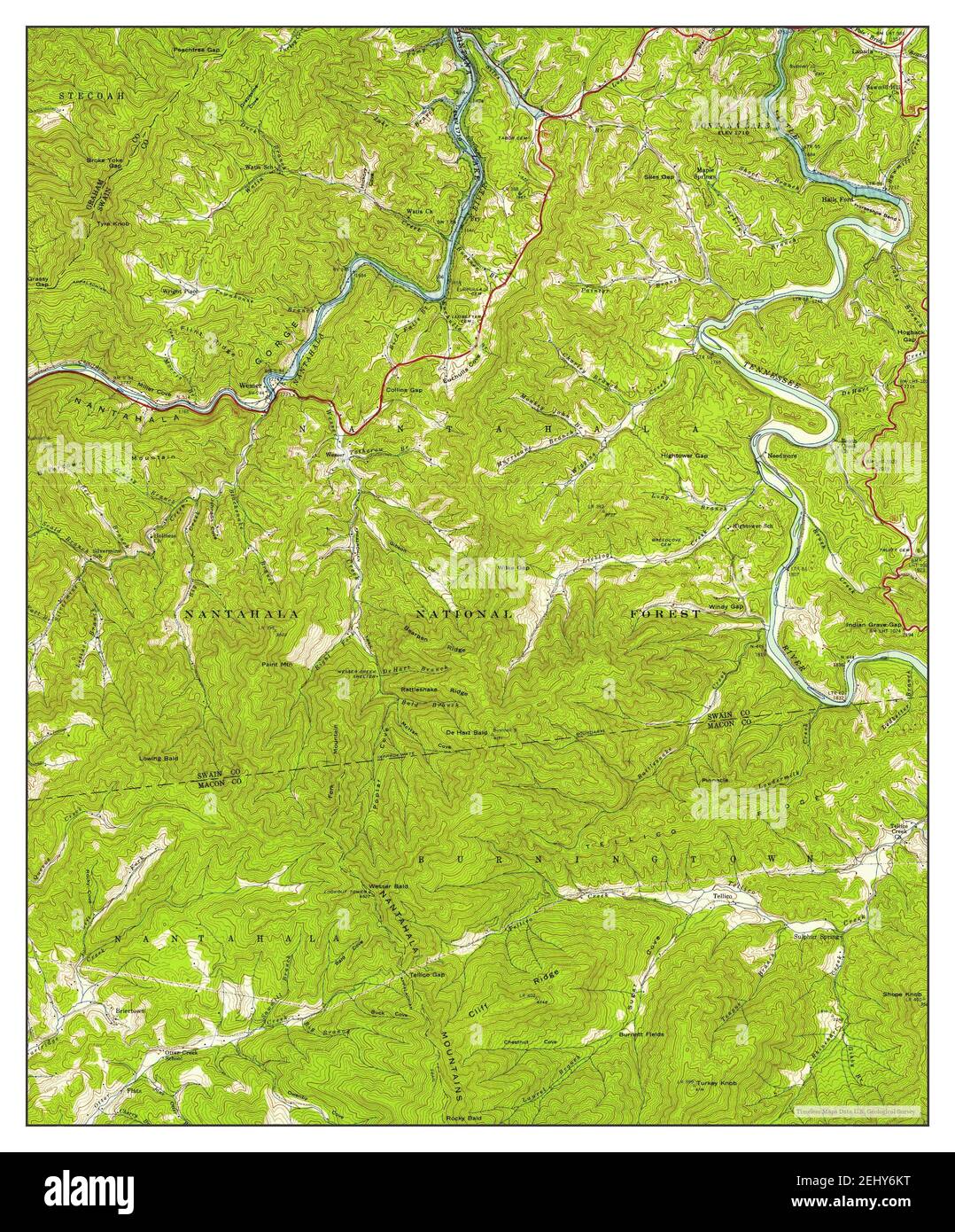Wesser, North Carolina, map 1940, 1:24000, United States of America by ...