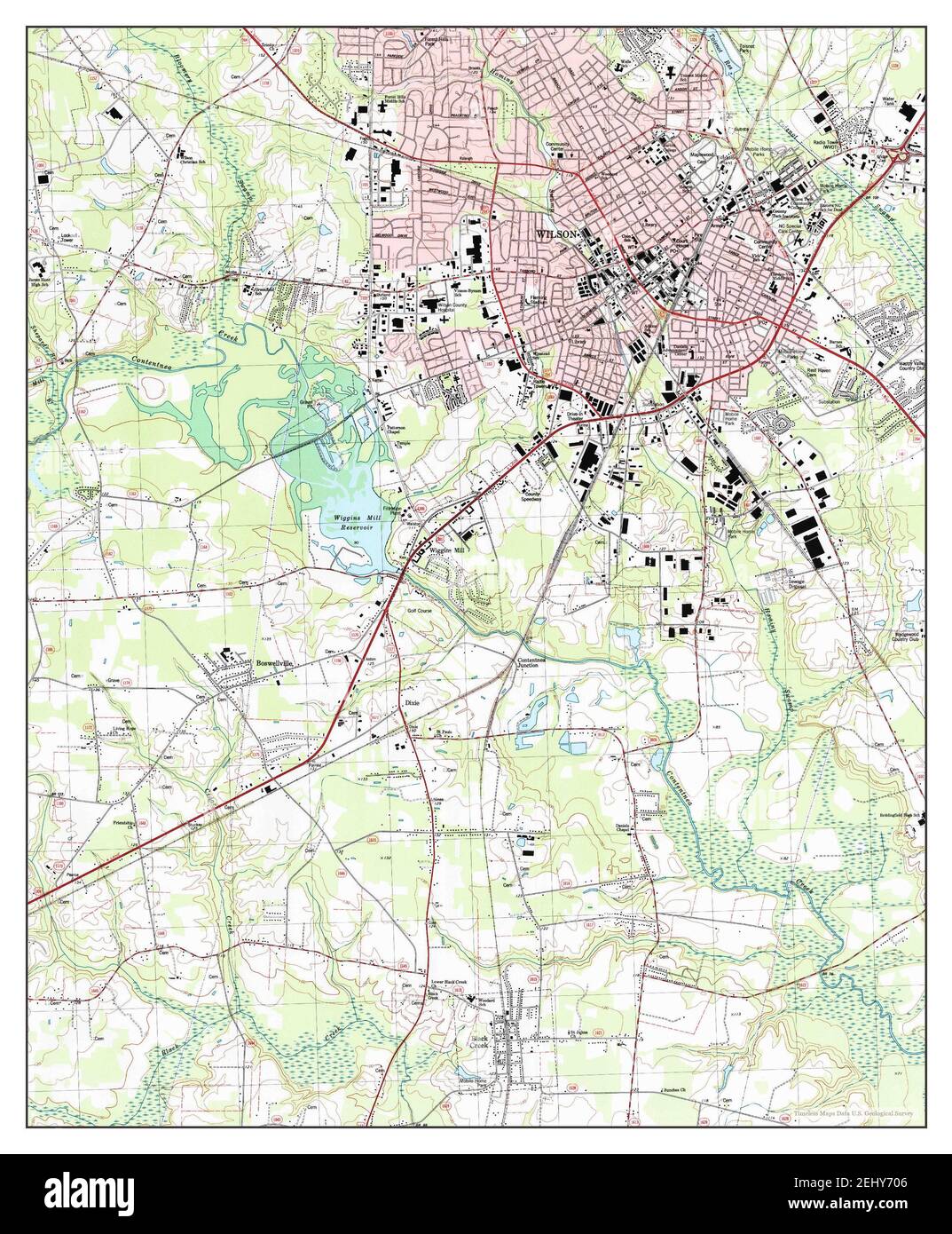 Wilson, North Carolina, map 1998, 1:24000, United States of America by ...