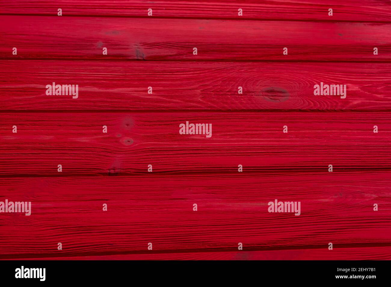 Close up of red painted wooden fence panels. Wooden red plank ...
