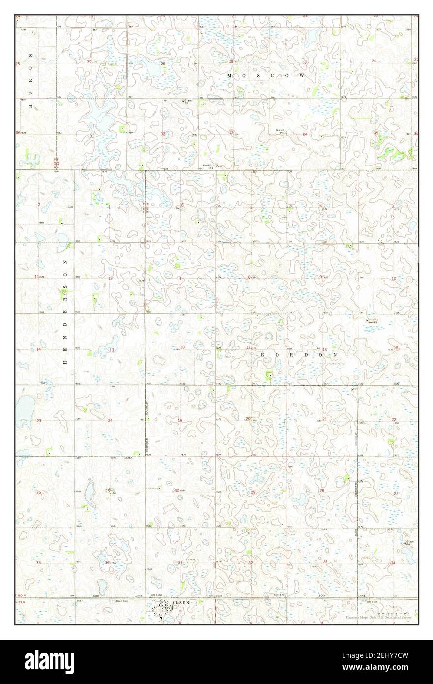 Alsen, North Dakota, map 1970, 1:24000, United States of America by ...