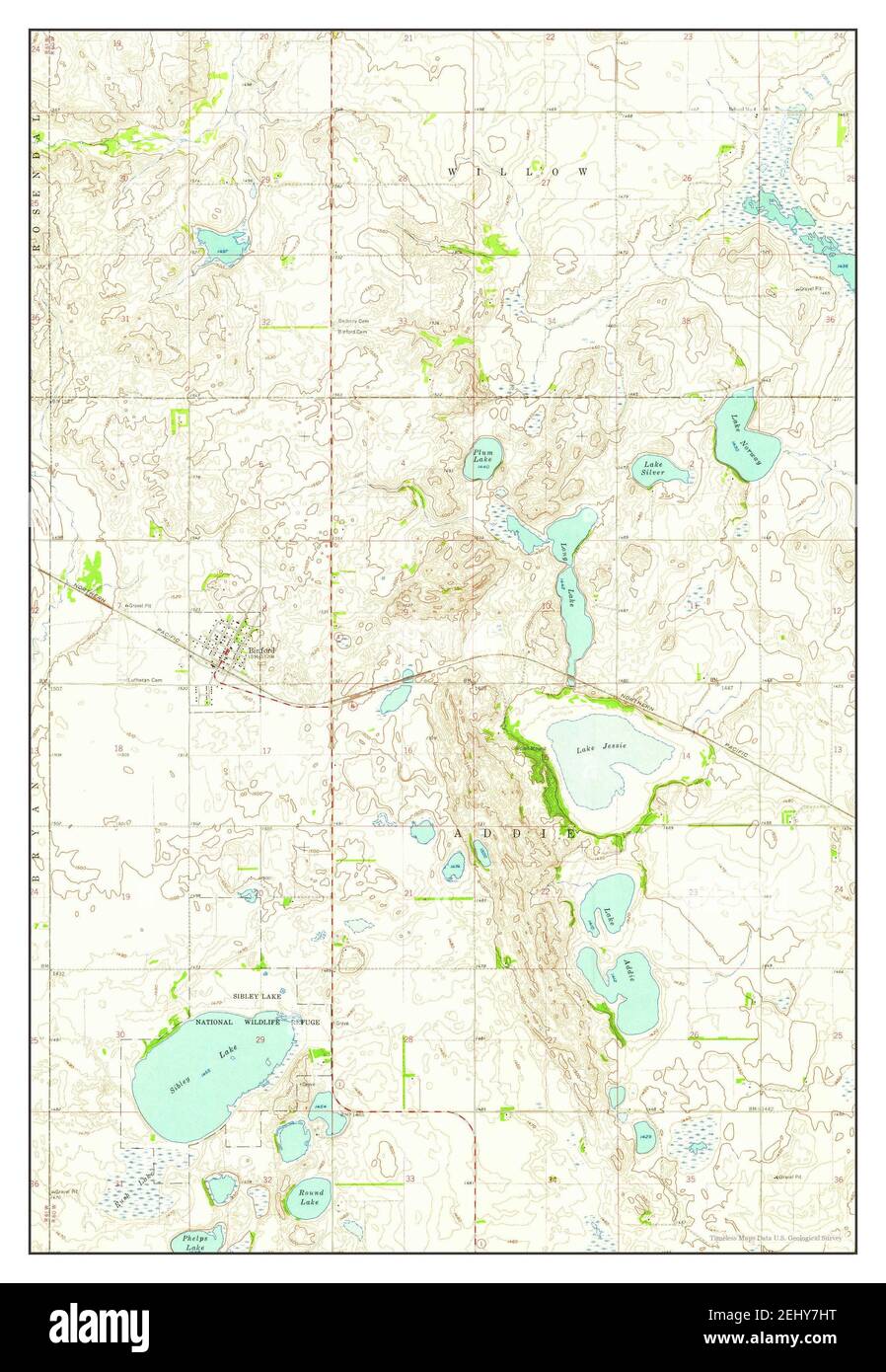 Binford, North Dakota, map 1961, 1:24000, United States of America by ...