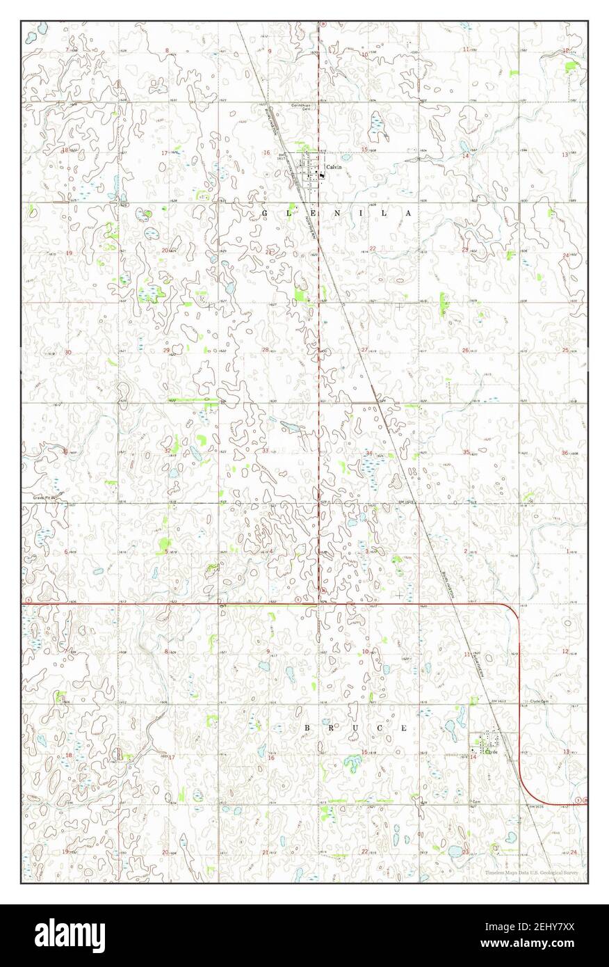 Map of calvin hi-res stock photography and images - Alamy