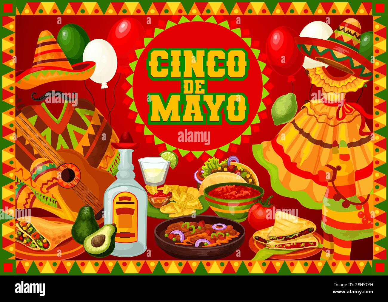 Enchilada vector vectors hi-res stock photography and images - Alamy