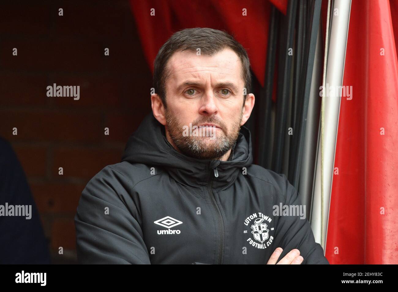 Nathan Jones Manager Of Luton Town Returns To His Old Ground For The