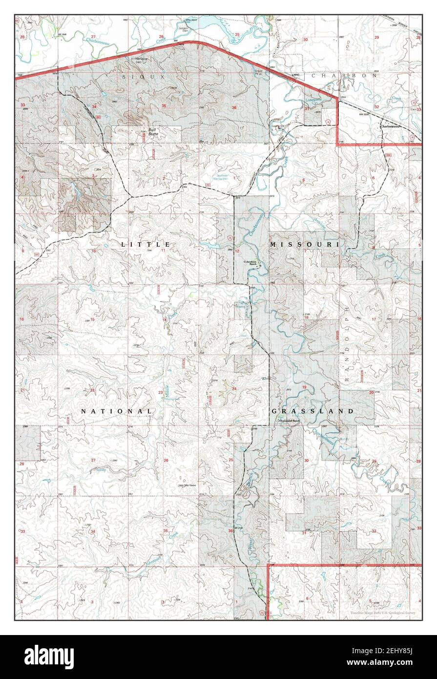 Charbonneau, North Dakota, map 1997, 1:24000, United States of America ...