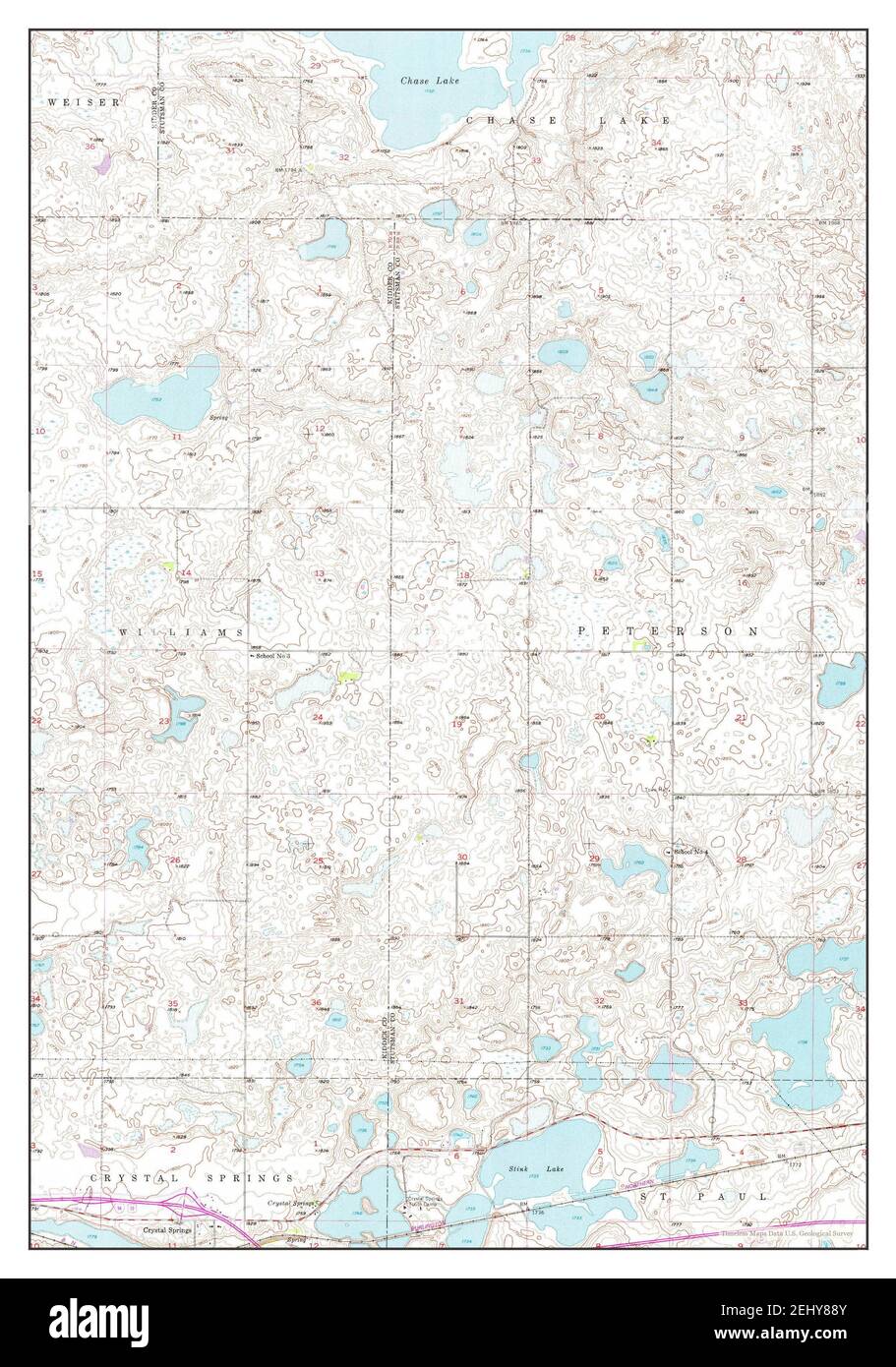 Map of crystal springs hi-res stock photography and images - Alamy