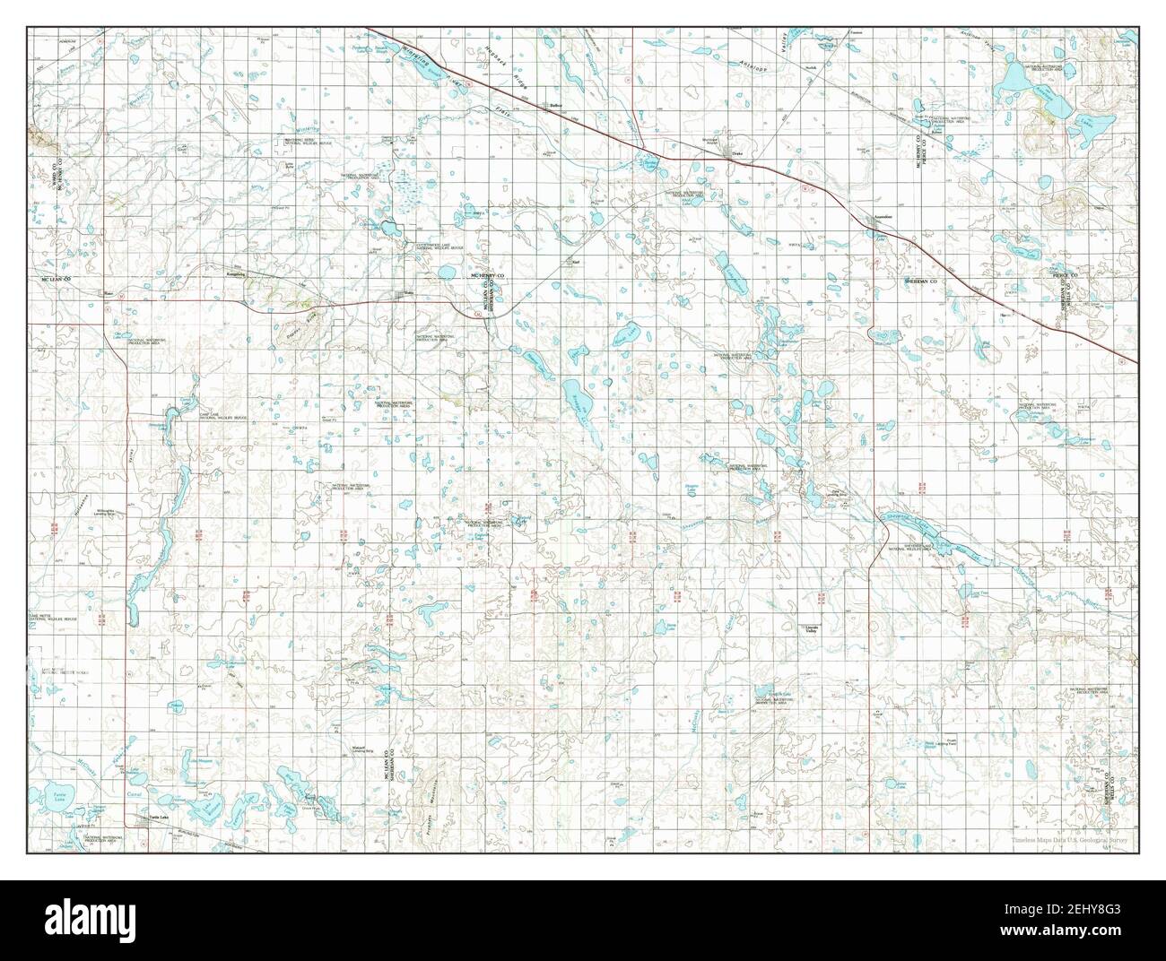 Drake, North Dakota, map 1979, 1:100000, United States of America by ...