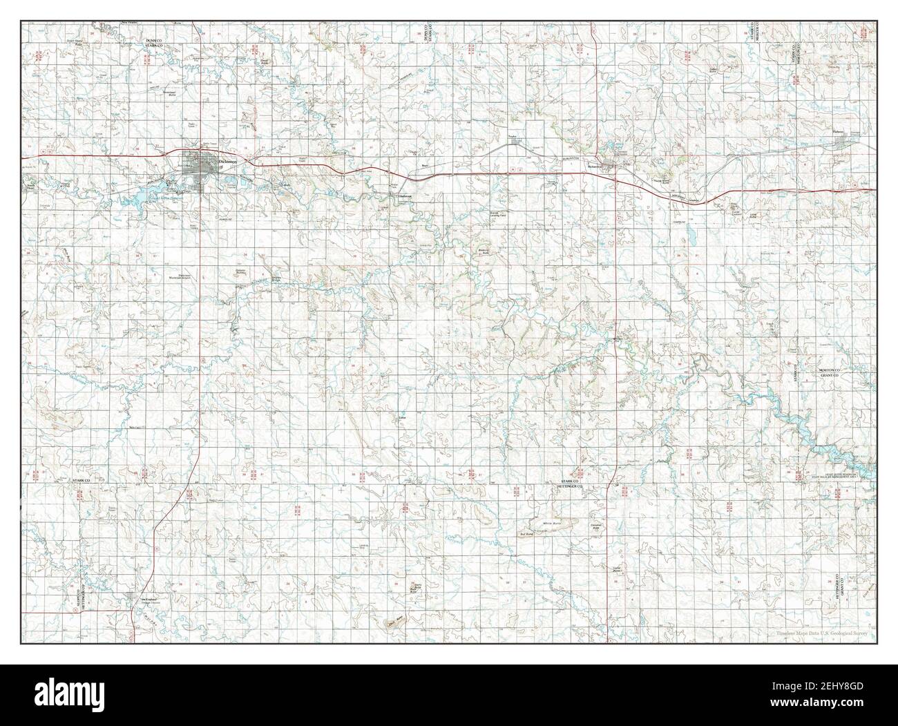 Map of dickinson north dakota hi-res stock photography and images - Alamy