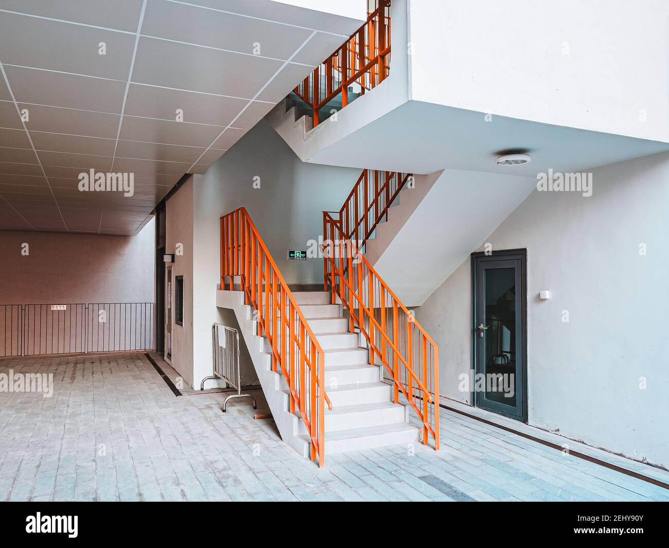 Stairs in an apartment Stock Photo - Alamy