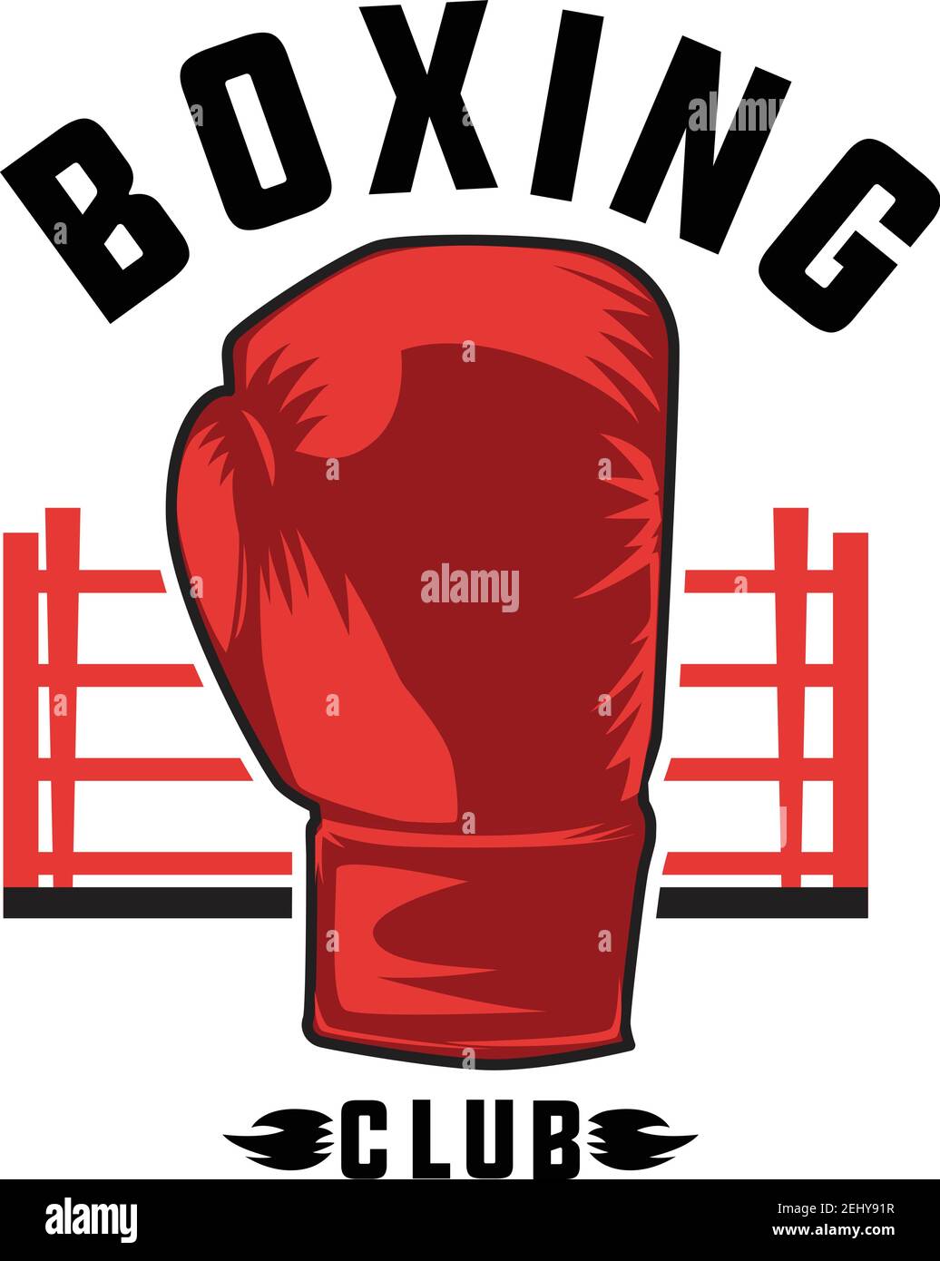 boxing logo on white background, vector illustration Stock Vector Image ...