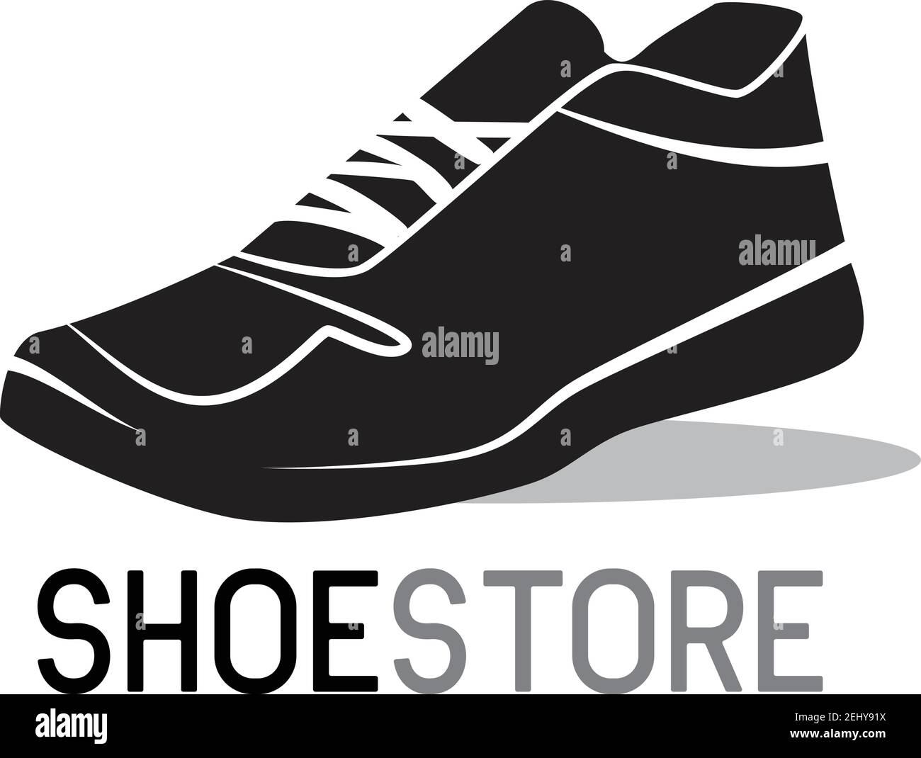 shoes store logo for shoes store on white background. vector ...