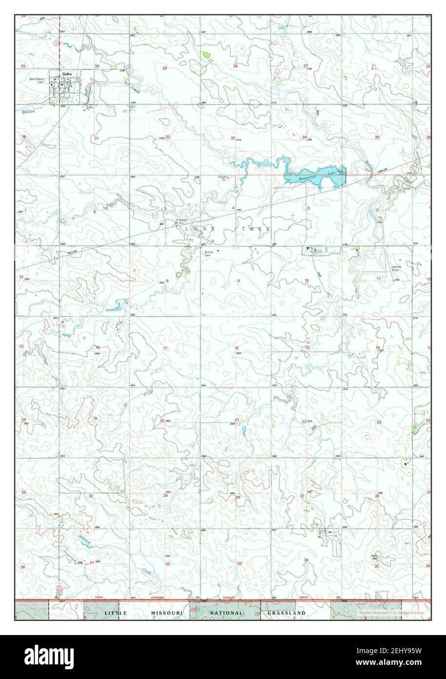 Golva, North Dakota, map 1997, 1:24000, United States of America by ...