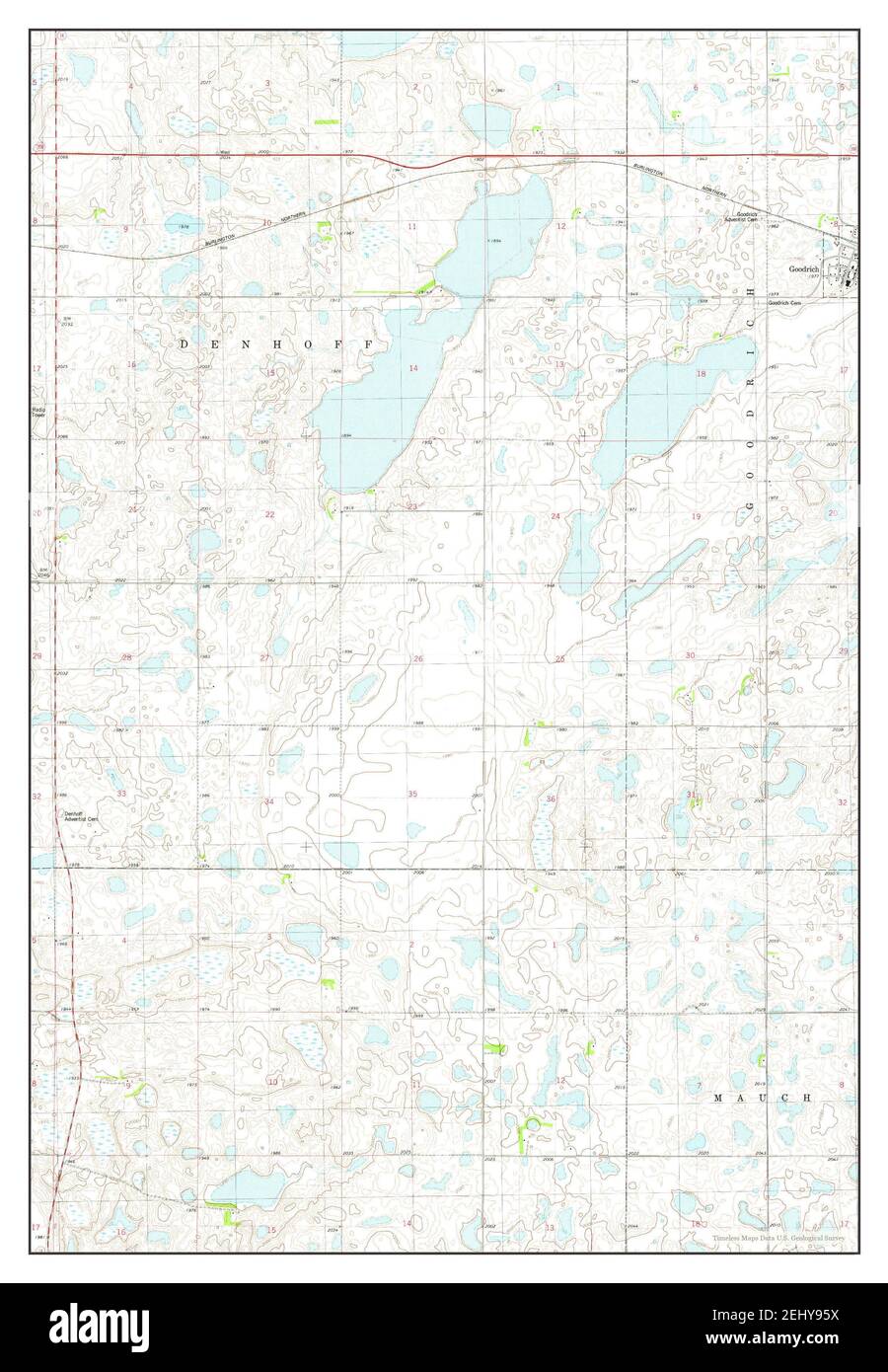 Goodrich West, North Dakota, map 1978, 1:24000, United States of ...