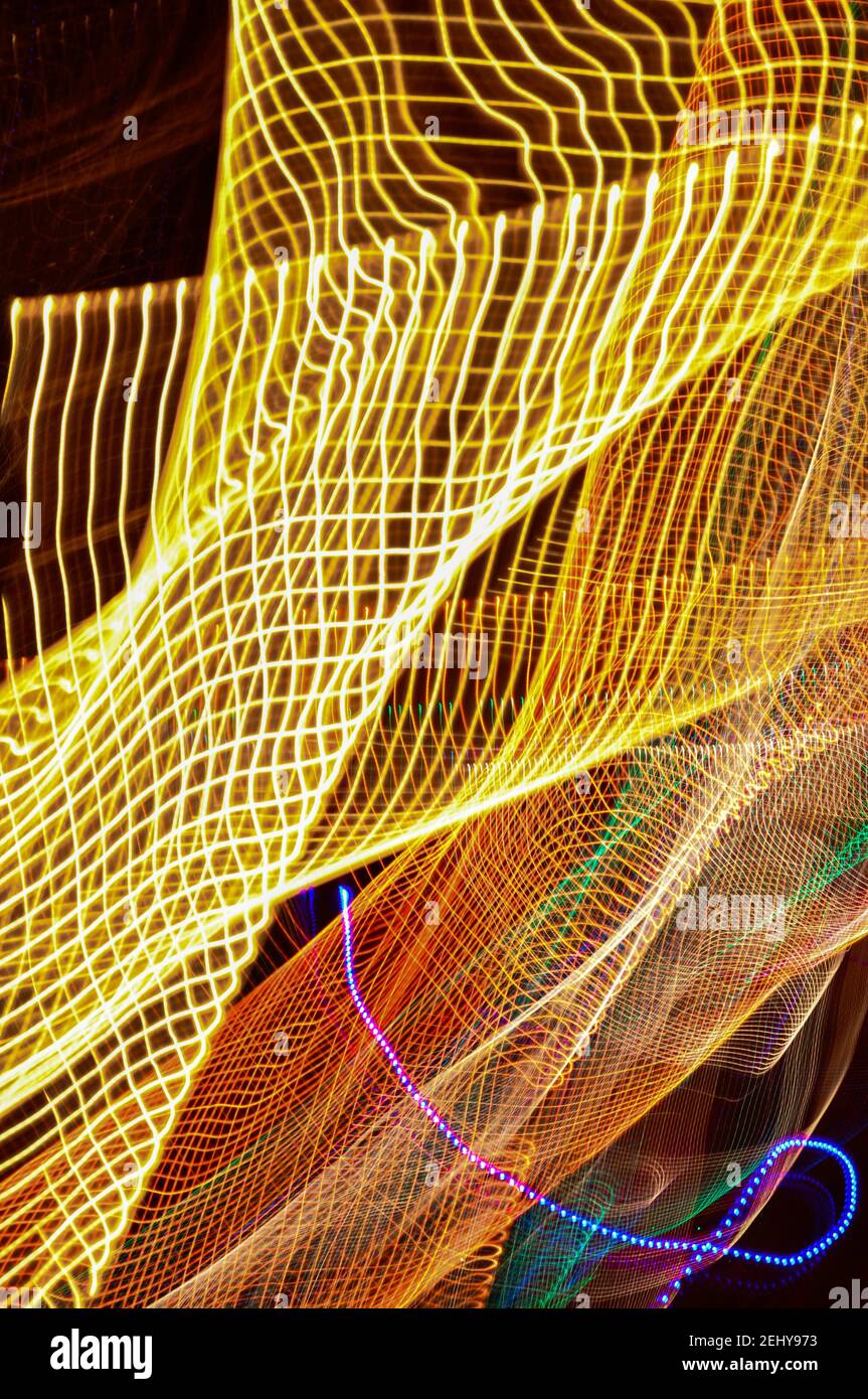 A colorful light painting effect Creative work of art, light graphics ...